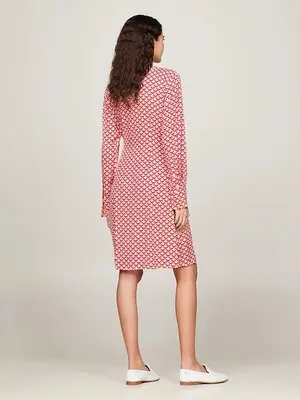 Tommy Hilfiger Long-sleeve V-neck Wrap Dress