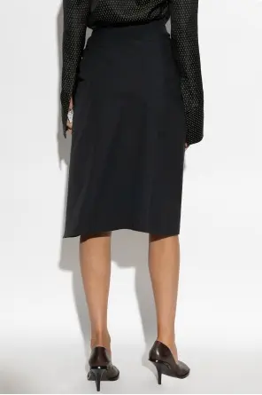 Dries Van Noten High Waist Skirt With Embellished Draping