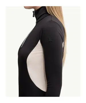 Moncler Polartec Half-zip Turtleneck Sweatshirt - Black