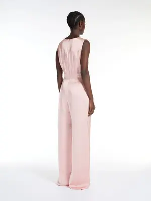 Max Mara Sleeveless Wide Leg Jumpsuit
