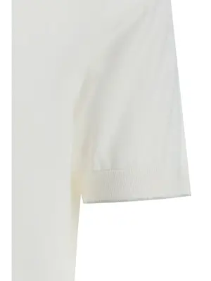 Brunello Cucinelli Short-sleeved Buttoned Polo Shirt - White