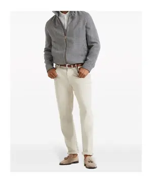 Brunello Cucinelli Short-sleeved Buttoned Polo Shirt - White