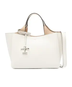 TOD'S Mini T Timeless Tote Bag - White
