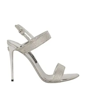 Dolce & Gabbana Metallic Embellished Stiletto Sandals