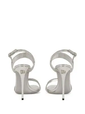 Dolce & Gabbana Metallic Embellished Stiletto Sandals