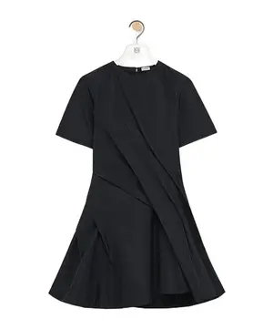 Loewe Short-sleeved Crewneck Dress - Black