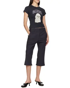 GANNI Poodle Graphic T-shirt - Black