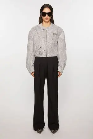 Acne Studios Mid-waist Wide Leg Tailored Trousers