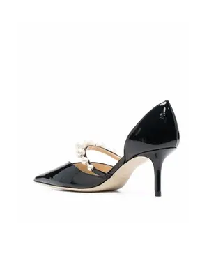 JIMMY CHOO Aurelie 65 Embellished Pumps - Black