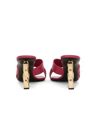 Dolce & Gabbana Logo Plaque Embossed Mules