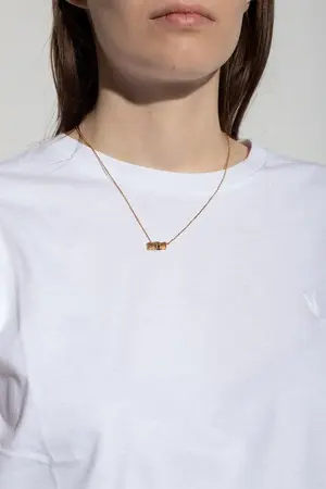FERRAGAMO Vara Bow Pendant Necklace - Yellow