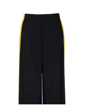 Loewe Wide Leg Trousers In Wool With Contrast Piping