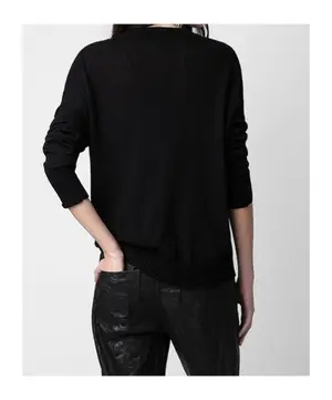 Zadig&Voltaire V-neck Sweater With Iconic Hollowed-out Detail