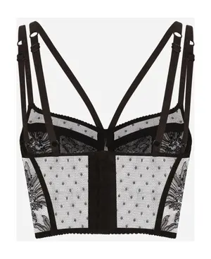 Dolce & Gabbana Dolce Gabbana Tulle Underwire Cup Corset