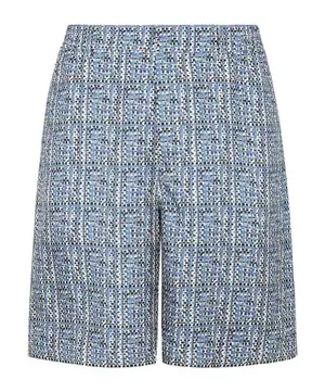 Fendi Ff Braided Printed Bermuda Shorts