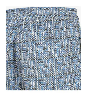 Fendi Ff Braided Printed Bermuda Shorts