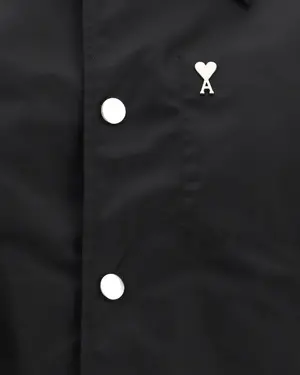AMI Paris De Coeur Stud Buttoned Jacket - Black