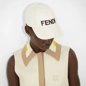 Fendi Baseball Cap With Embroidered Logo