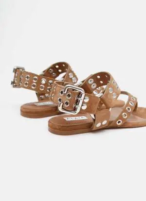 Alaïa Flat Sandals With Buckle Detail