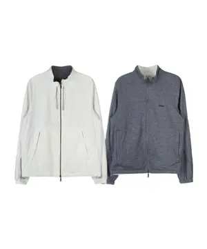 Zegna Long-sleeve Reversible Zip-up Jacket With Logo Detail