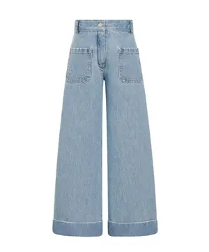Dior Wide-leg Jeans With Belt Loops