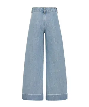 Dior Wide-leg Jeans With Belt Loops