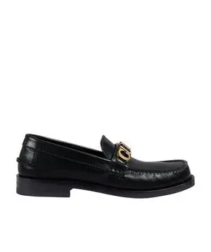 Gucci Logo Plaque Slip-on Loafers - Black