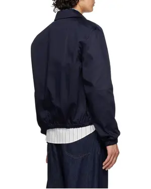 Ami De Coeur Zip Up Jacket - Navy Blue