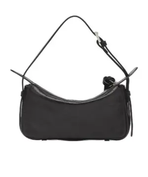 Fendi Ff Embossed Mini Shoulder Bag - Black