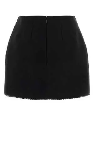 Prada Mini Skirt With Lace Trim