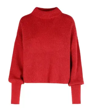 Closed Knitwear Long Sleeve Ribbed Pullover - Red