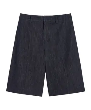 Max Mara Indigo Denim Bermuda Shorts