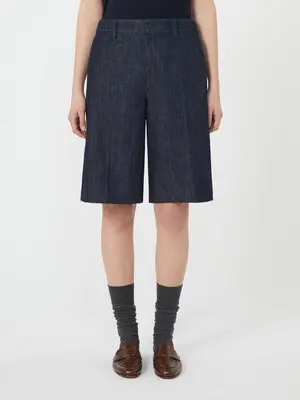 Max Mara High-waist Denim Shorts - Black