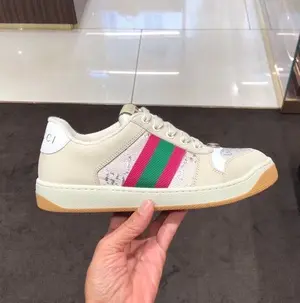 Gucci Web Screener Sneakers - Nude