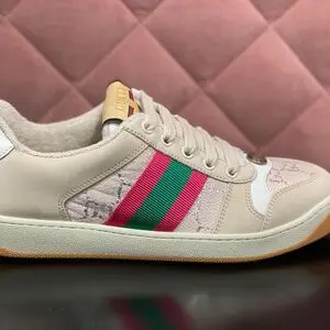 Gucci Web Screener Sneakers - Nude