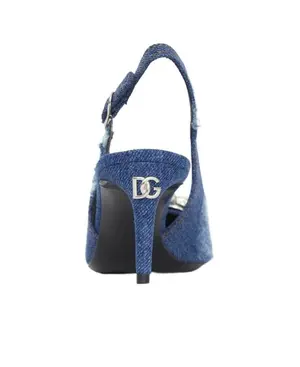 Dolce & Gabbana Pointed-toe Distressed Pumps With Embellished Buckle