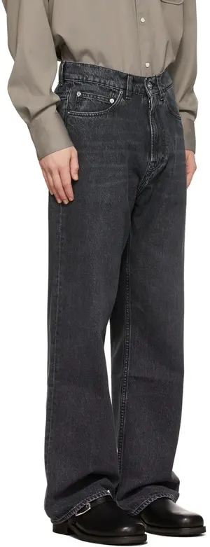 Our Legacy Straight Leg Washed Jeans - Black