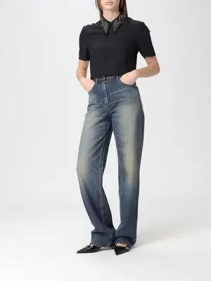 Versace Straight Leg Jeans With Medusa '95 Hardware