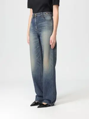 Versace Straight Leg Jeans With Medusa '95 Hardware