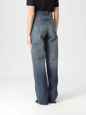 Versace Straight Leg Jeans With Medusa '95 Hardware