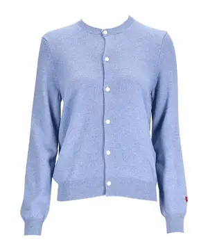 Comme Des Garçons Heart Patch Buttoned Cardigan - No