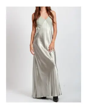 Alberta Ferretti Sleeveless V-neck Maxi Dress