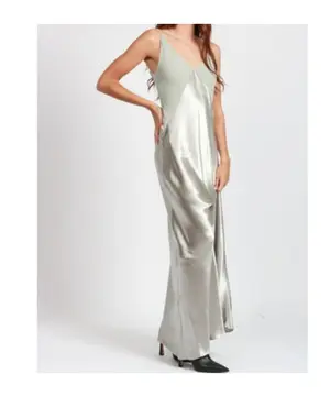 Alberta Ferretti Sleeveless V-neck Maxi Dress