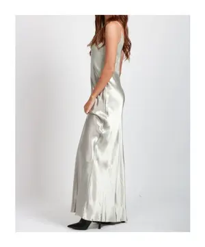 Alberta Ferretti Sleeveless V-neck Maxi Dress