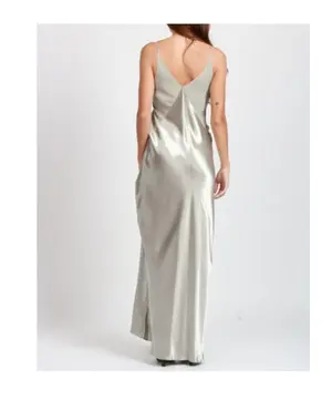 Alberta Ferretti Sleeveless V-neck Maxi Dress