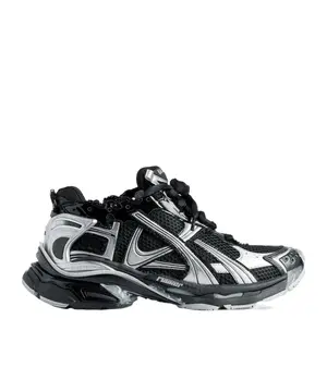 Balenciaga Runner Lace-up Sneakers - Black/silver
