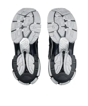 Balenciaga Runner Lace-up Sneakers - Black/silver