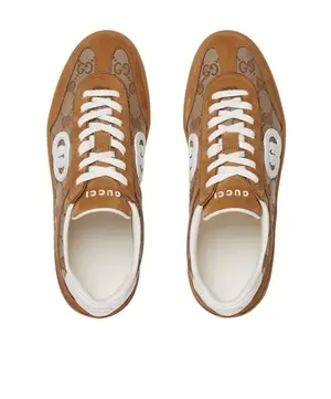 Gucci Interlocking G Low-top Sneakers - Brown
