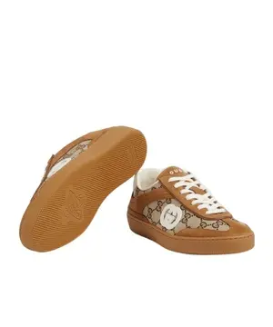 Gucci Interlocking G Low-top Sneakers - Brown