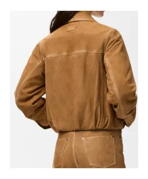 Loewe Balloon Silhouette Buttoned Jacket - Brown